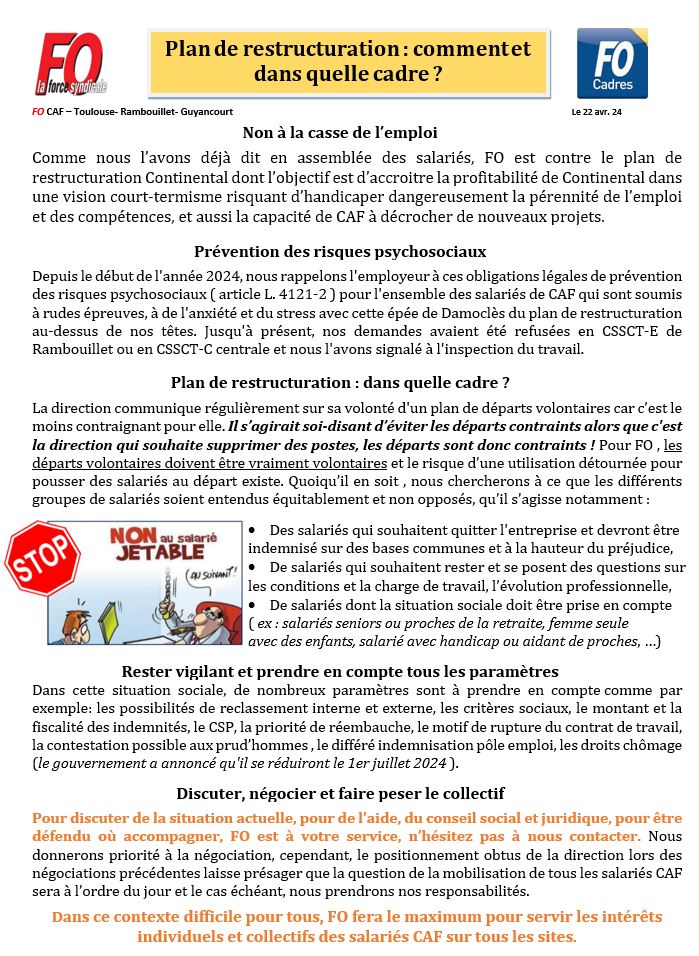 Plan de restructuration : comment et dans quelle cadre